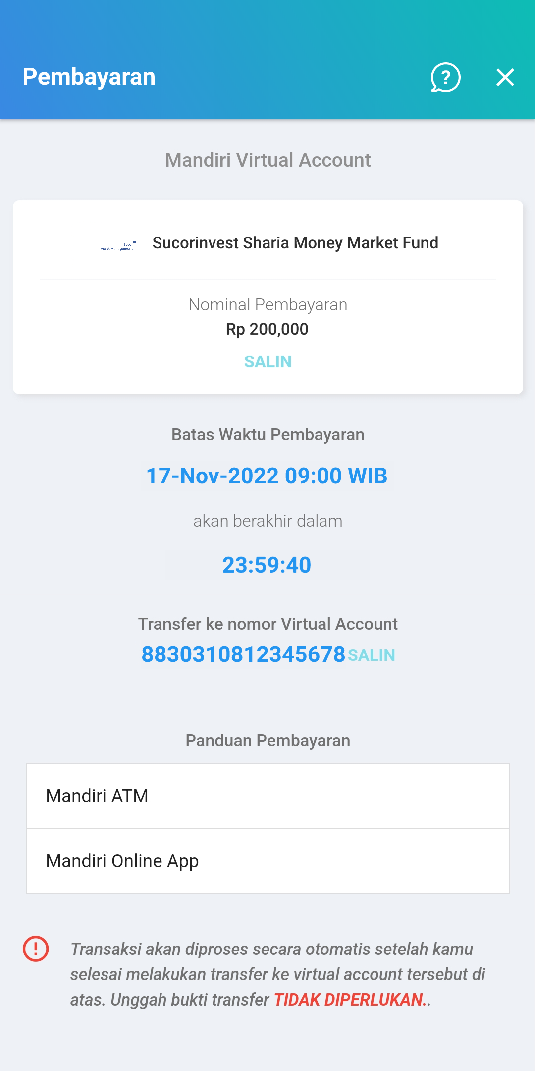 Tutorial Pembayaran Transaksi via Virtual Account di tanamduit